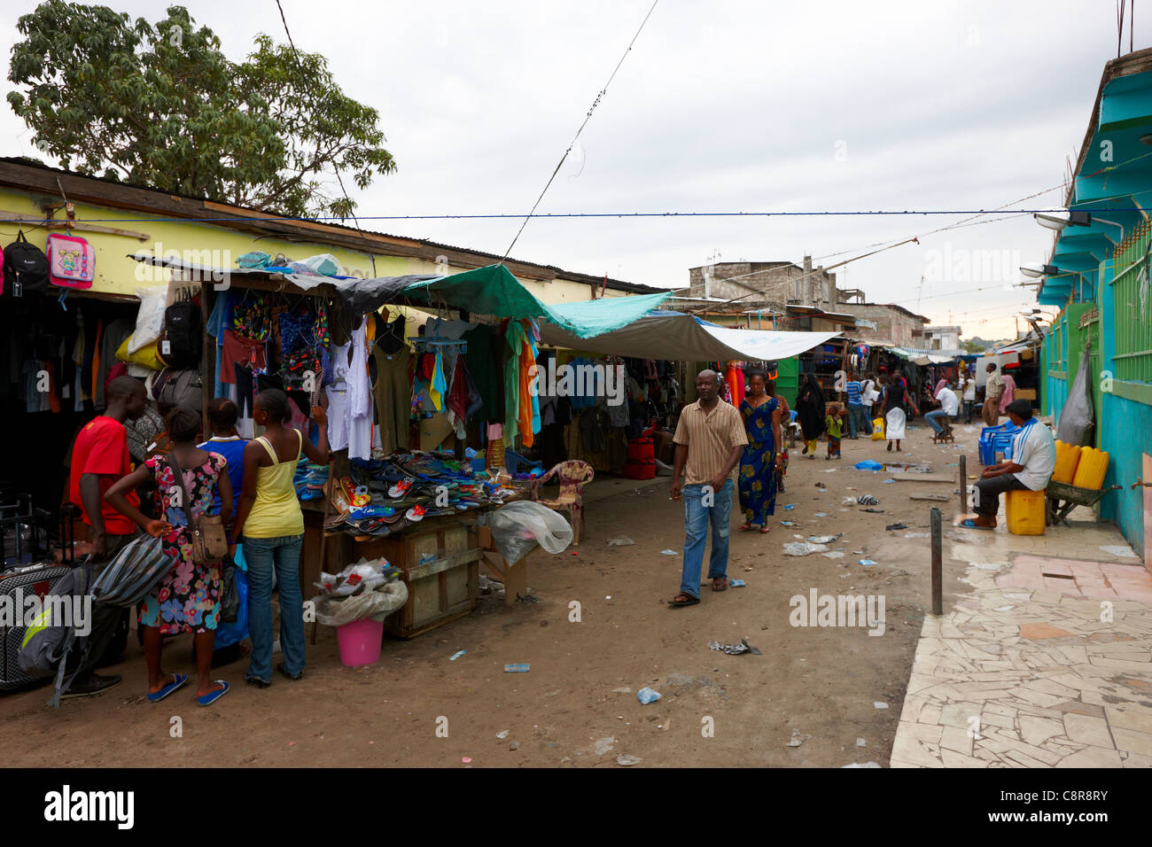 Poto Poto Market, Brazzaville, Republic of Congo, Africa Stock Photo ...