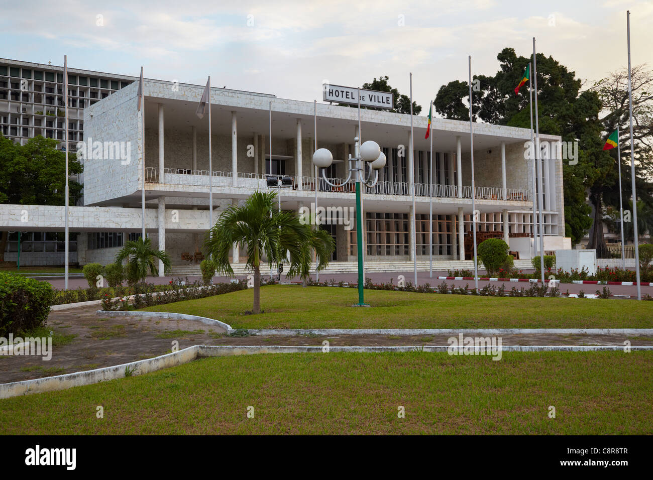 City Hall (Hotel de Ville), Brazzaville, Republic of Congo, Africa ...