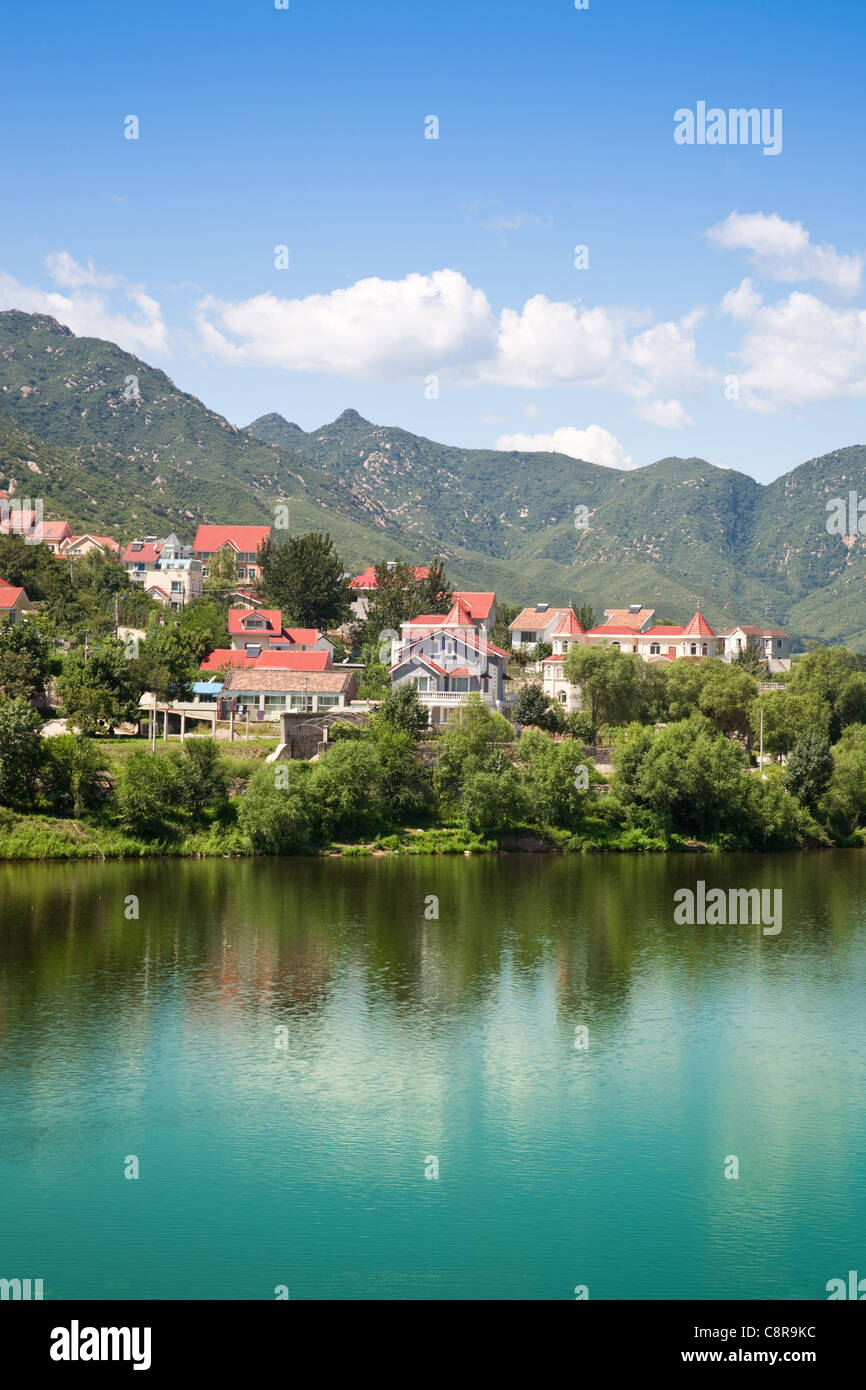 Villa at riverside Stock Photo - Alamy