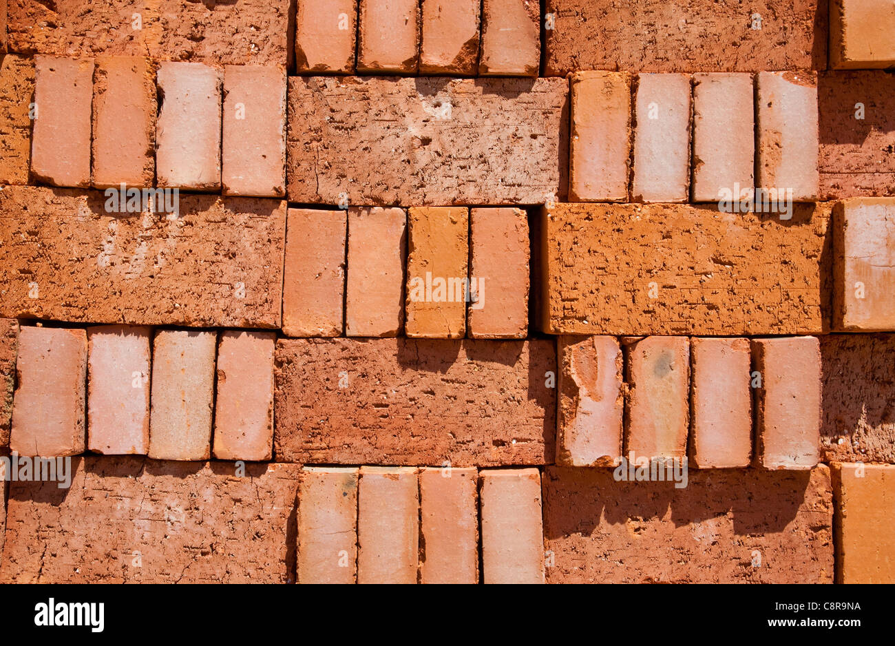 Close up of brick stack Stock Photo - Alamy
