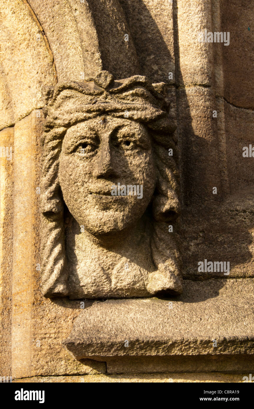 Grotesque on the Parish Church of St. Michael and All Angels. Ashton ...