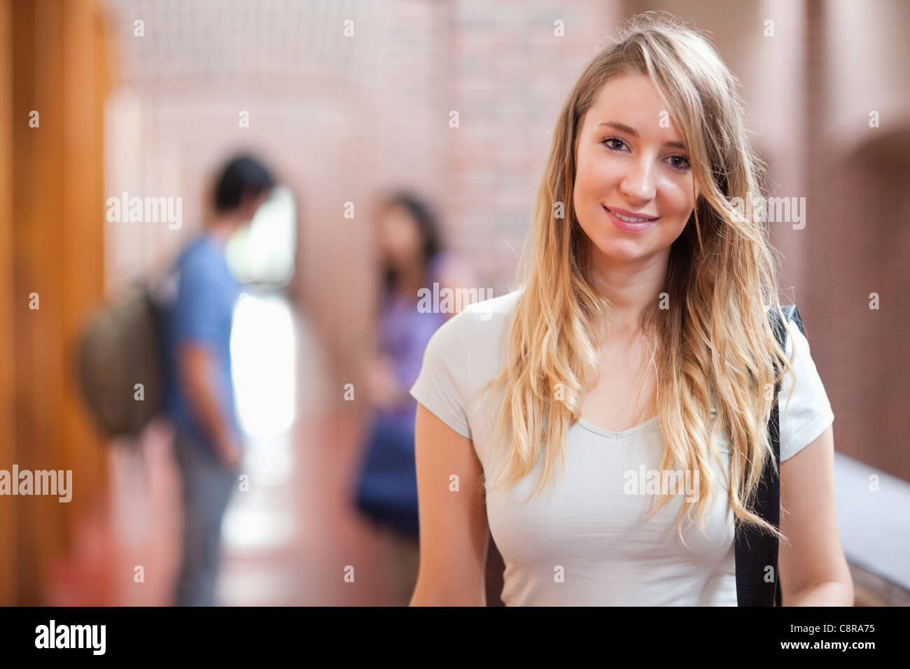 Beautiful student posing Stock Photo - Alamy