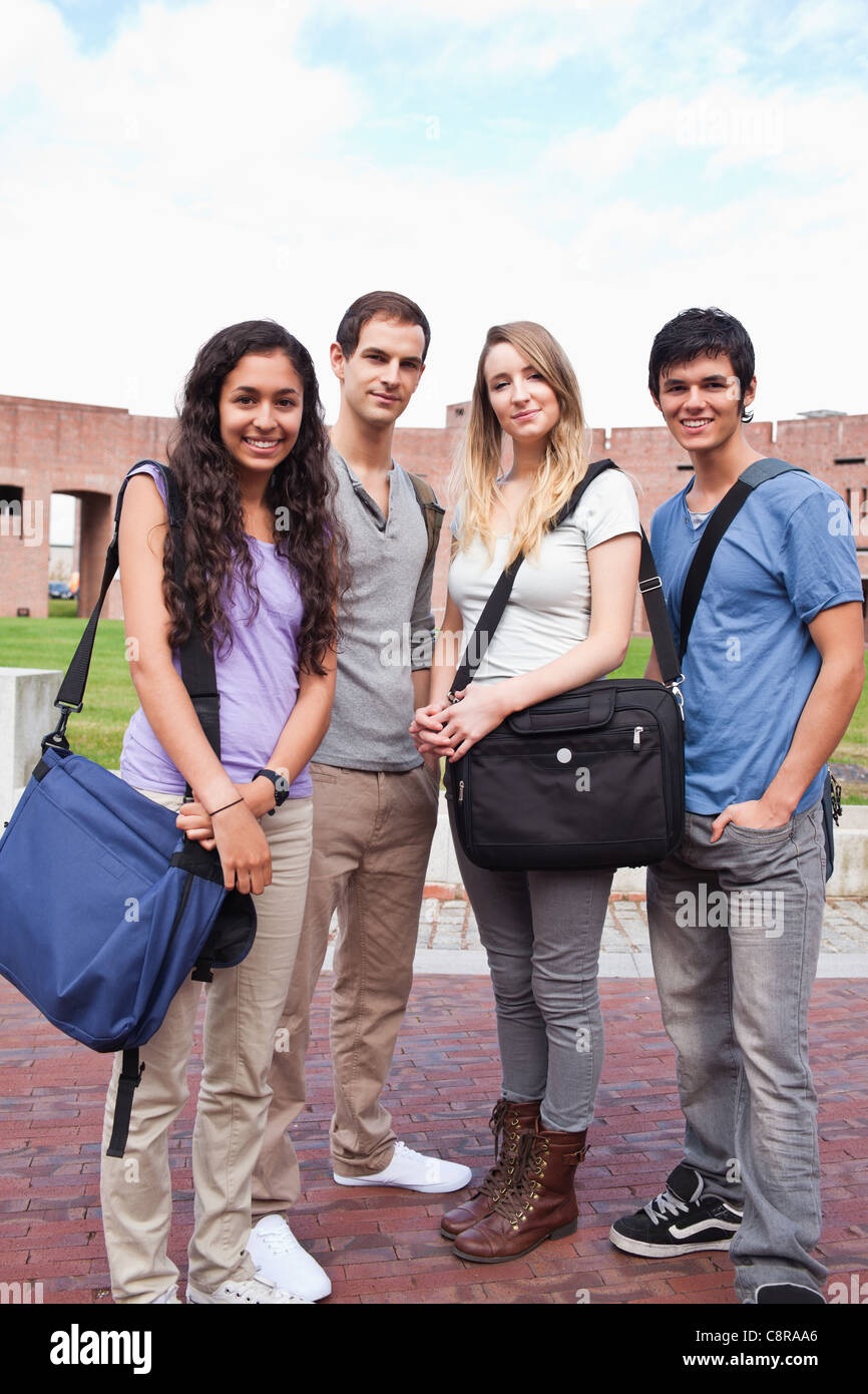 Portrait of fellow students posing Stock Photo - Alamy