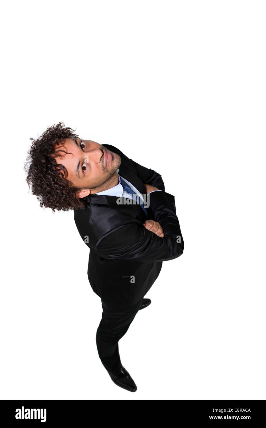 Aerial view man long hair hi-res stock photography and images - Alamy