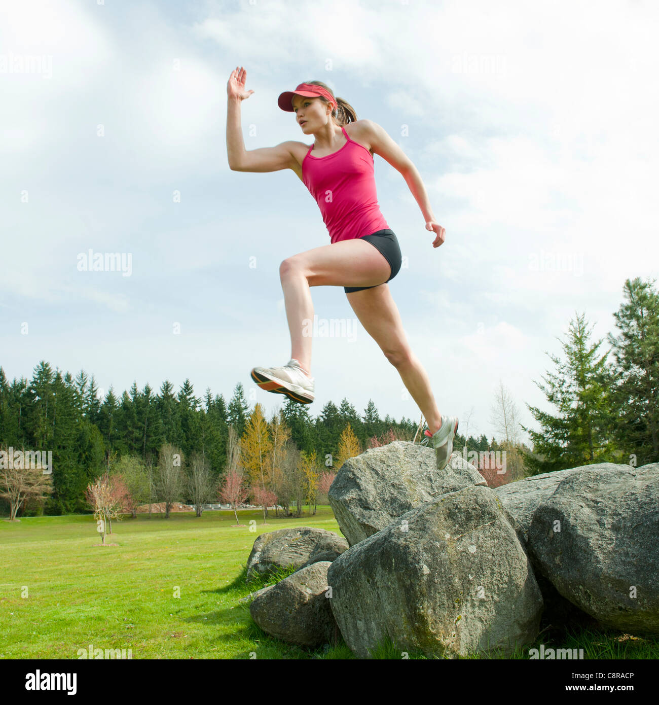 Jumping rock hi-res stock photography and images - Alamy