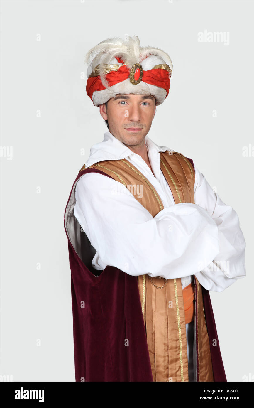 Man in an Arabian sultan costume Stock Photo - Alamy