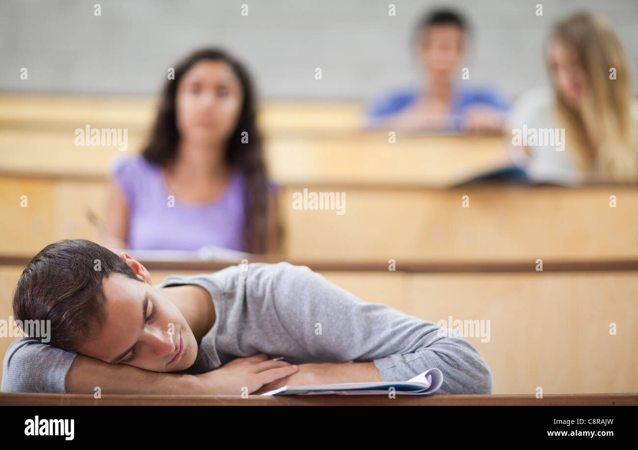 Student sleeping during a lecture Stock Photo - Alamy Student sleeping during a lecture Stock Photo - Alamy
