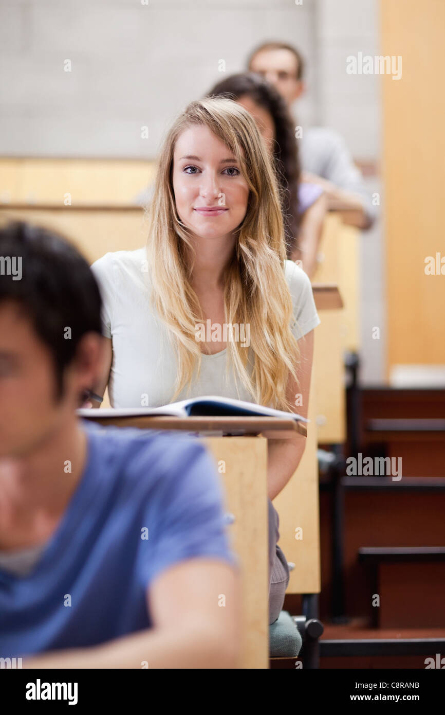 Portrait of students during examination Stock Photo - Alamy