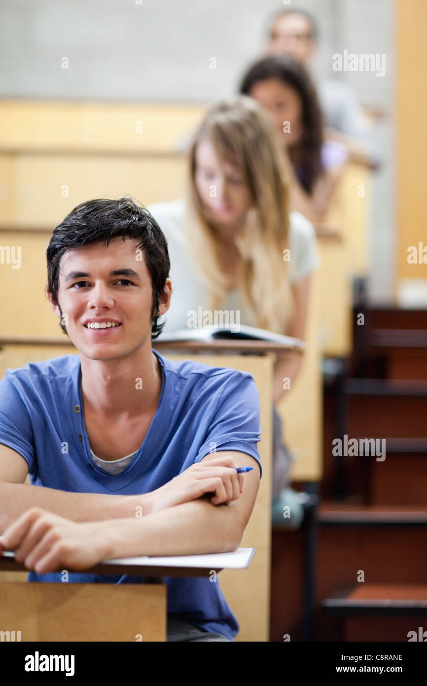Portrait of a young student during examination Stock Photo - Alamy