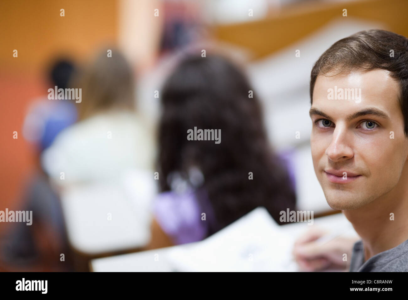 Student being distracted Stock Photo - Alamy