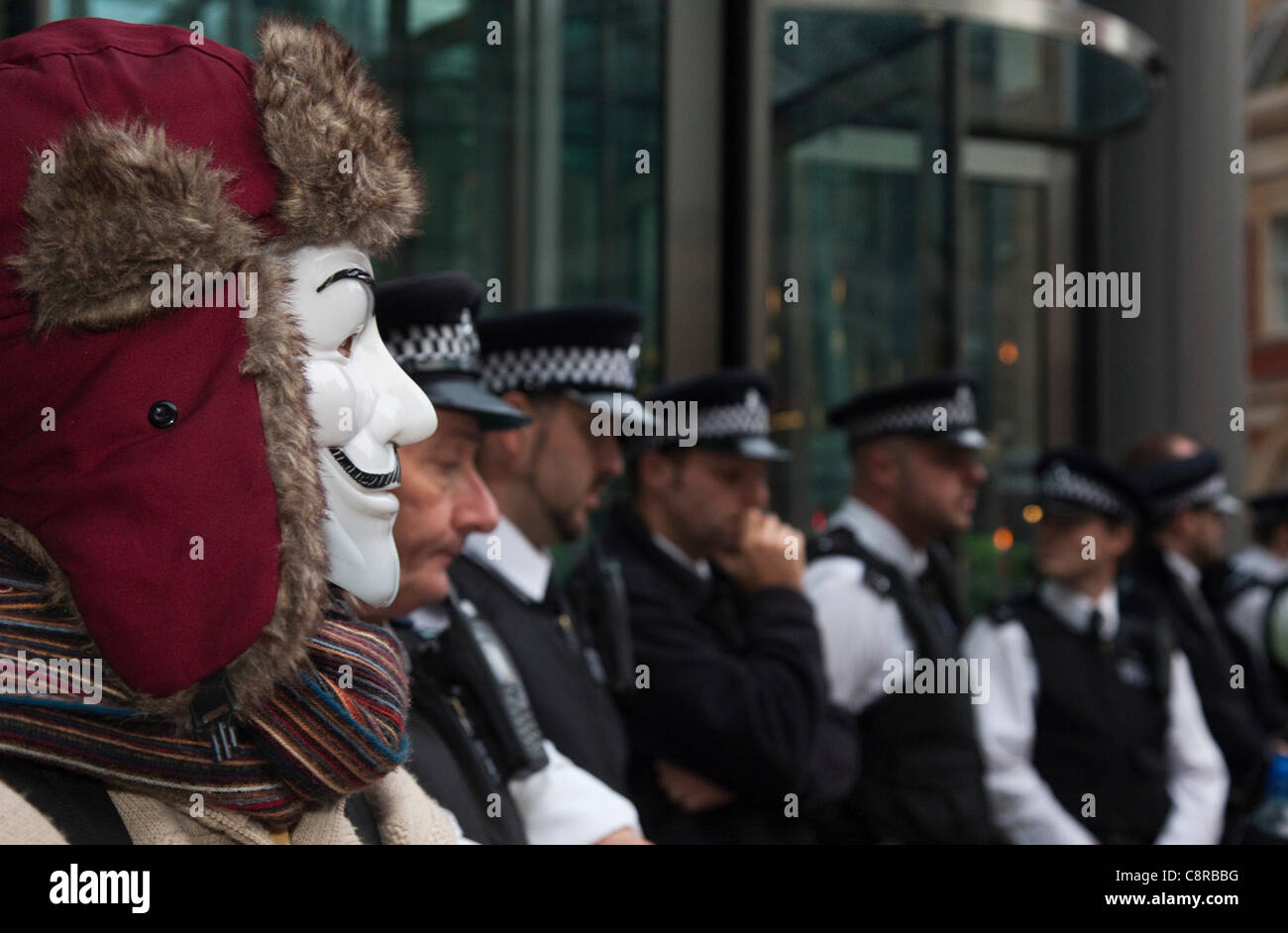 31 October 2011, London, UK. Around 50 Zombies dressed as "Bankers ...