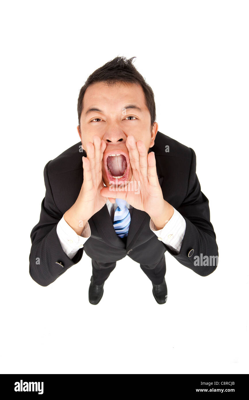 Human shouting hi-res stock photography and images - Alamy