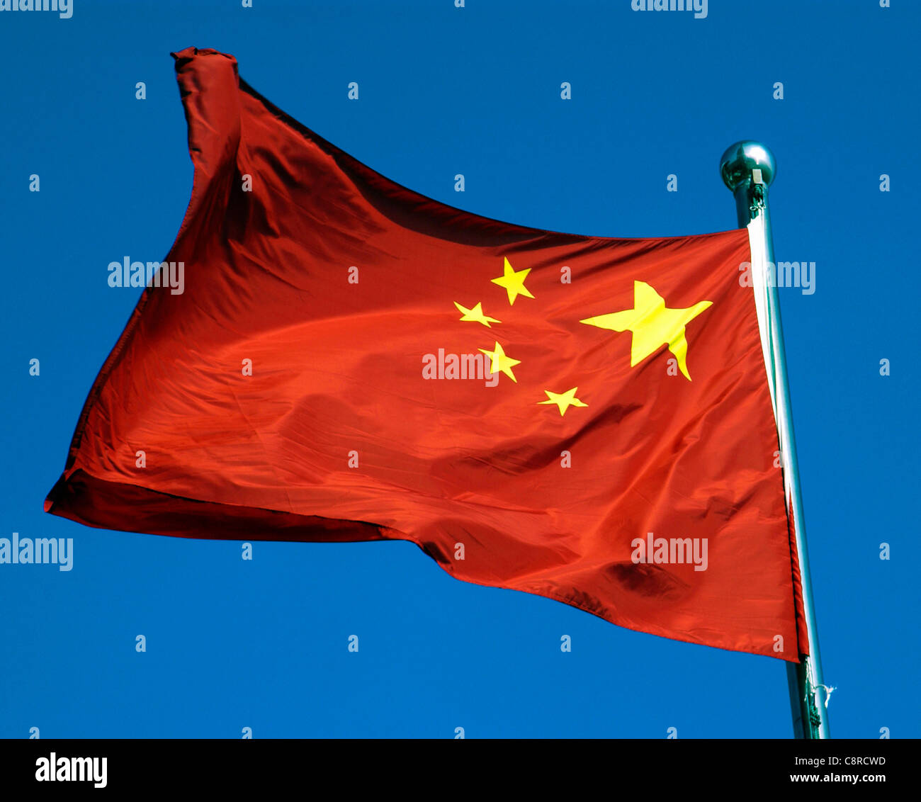 China flag hi-res stock photography and images - Alamy