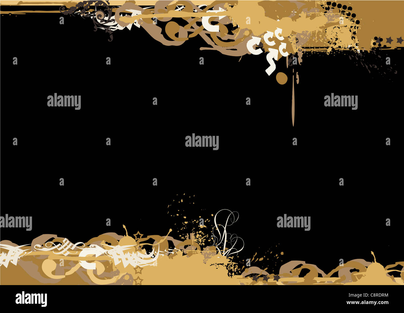 Grunge border. Grunged retro-funk urban background Stock Photo - Alamy