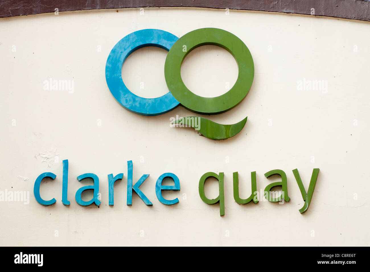 Clarke Quay sign, Singapore Stock Photo - Alamy
