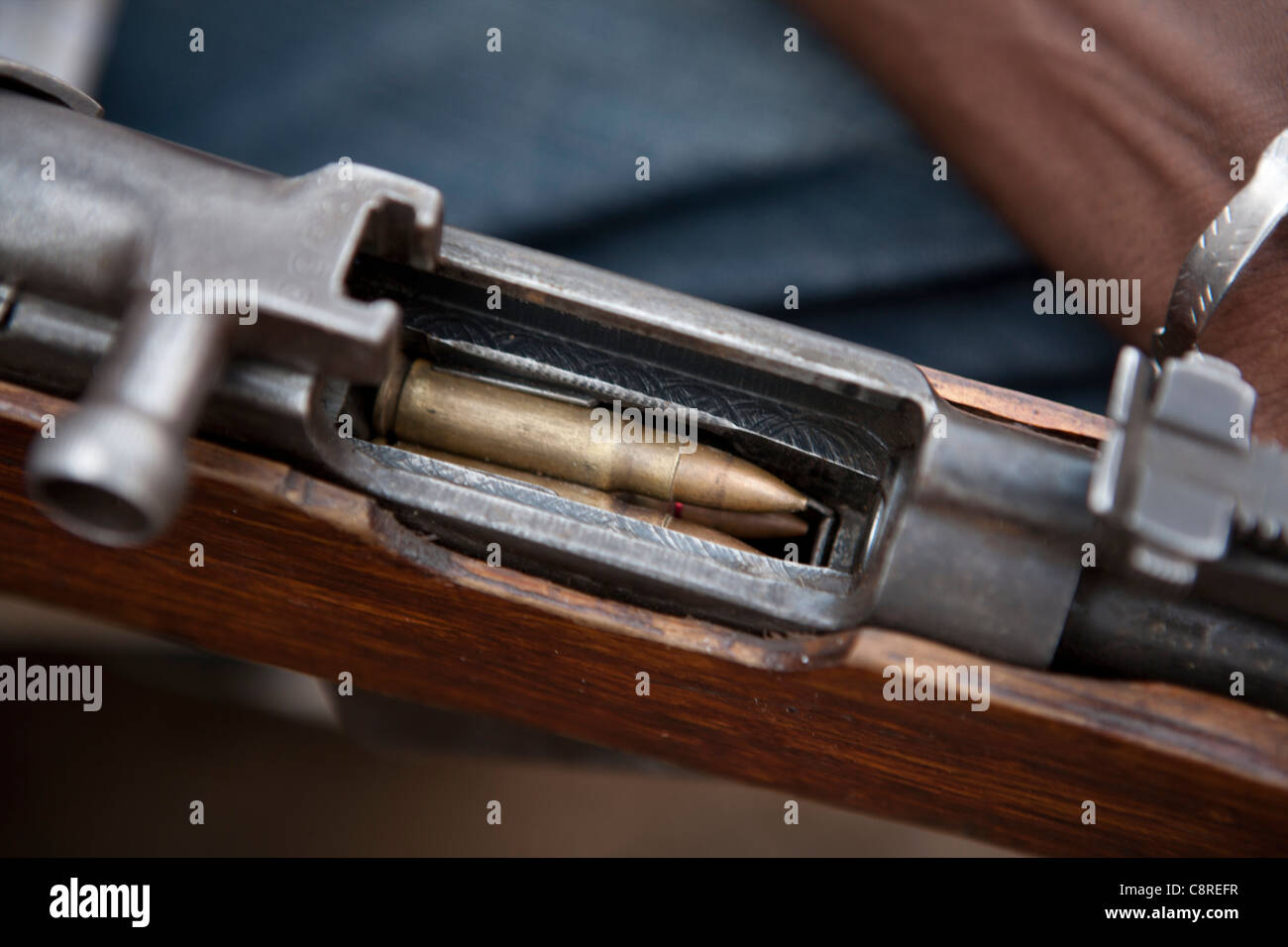 Ethiopian shepherd protects his herd with a gun Stock Photo - Alamy