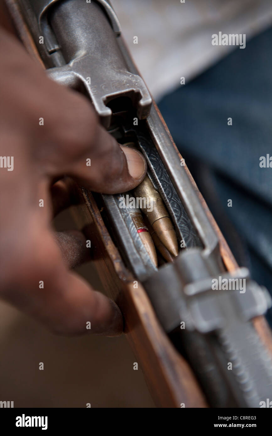 Ethiopian shepherd protects his herd with a gun Stock Photo - Alamy