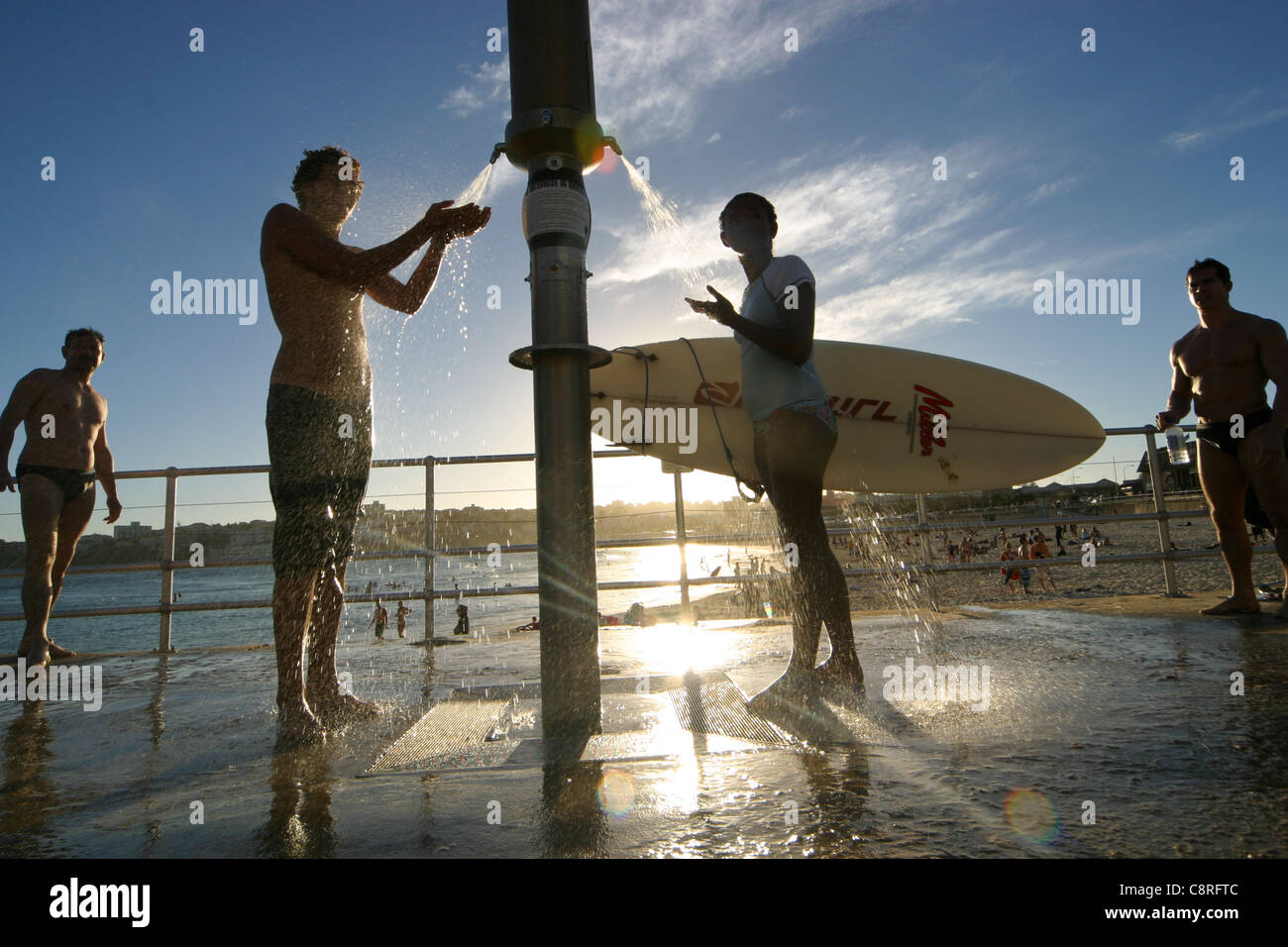Beach shower bondi hi-res stock photography and images - Alamy
