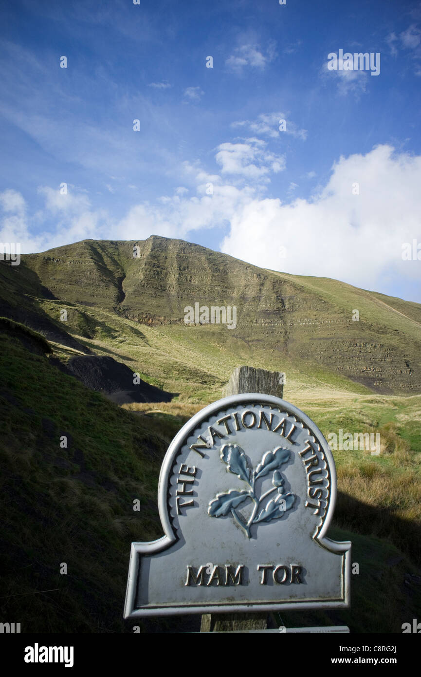 Mam Tor in Derbyshire , England, UK, United Kingdom , GB, Great Britain ...