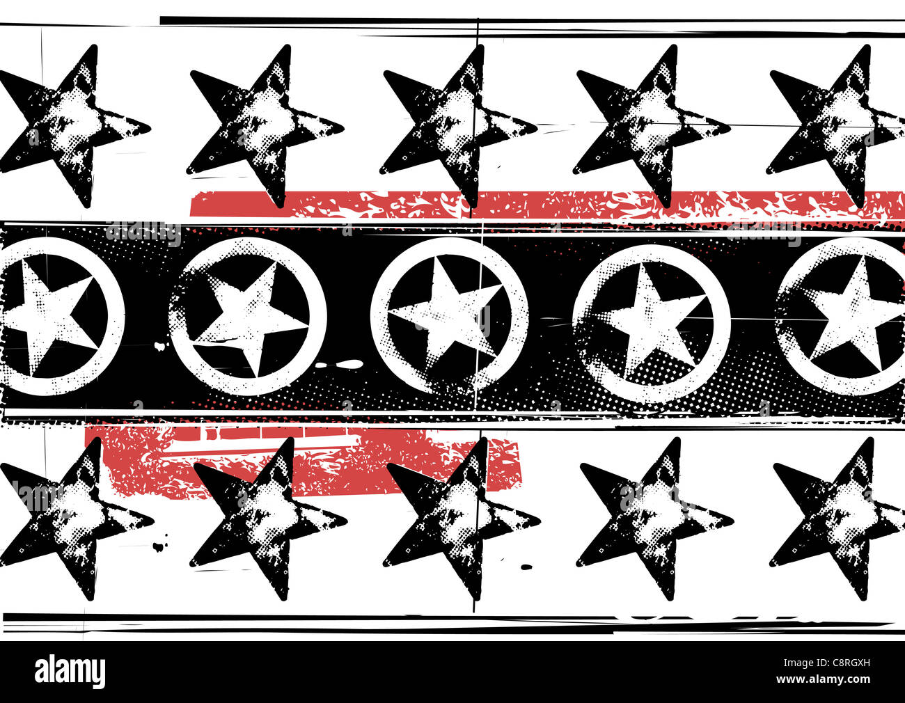 Illustration of Grunge stars pattern . Urban style Stock Photo - Alamy