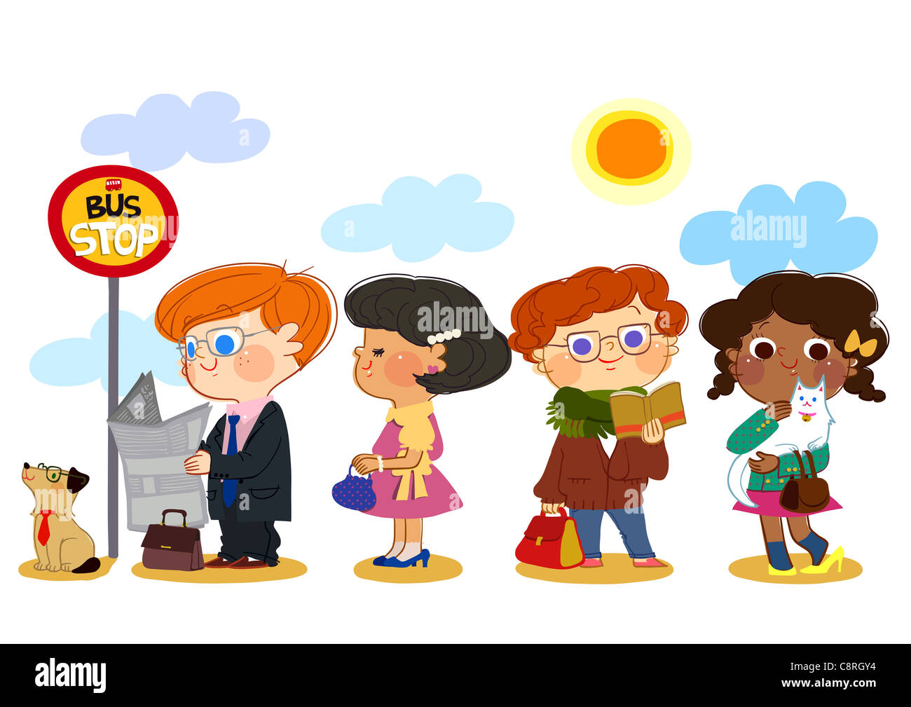 People Waiting Clipart