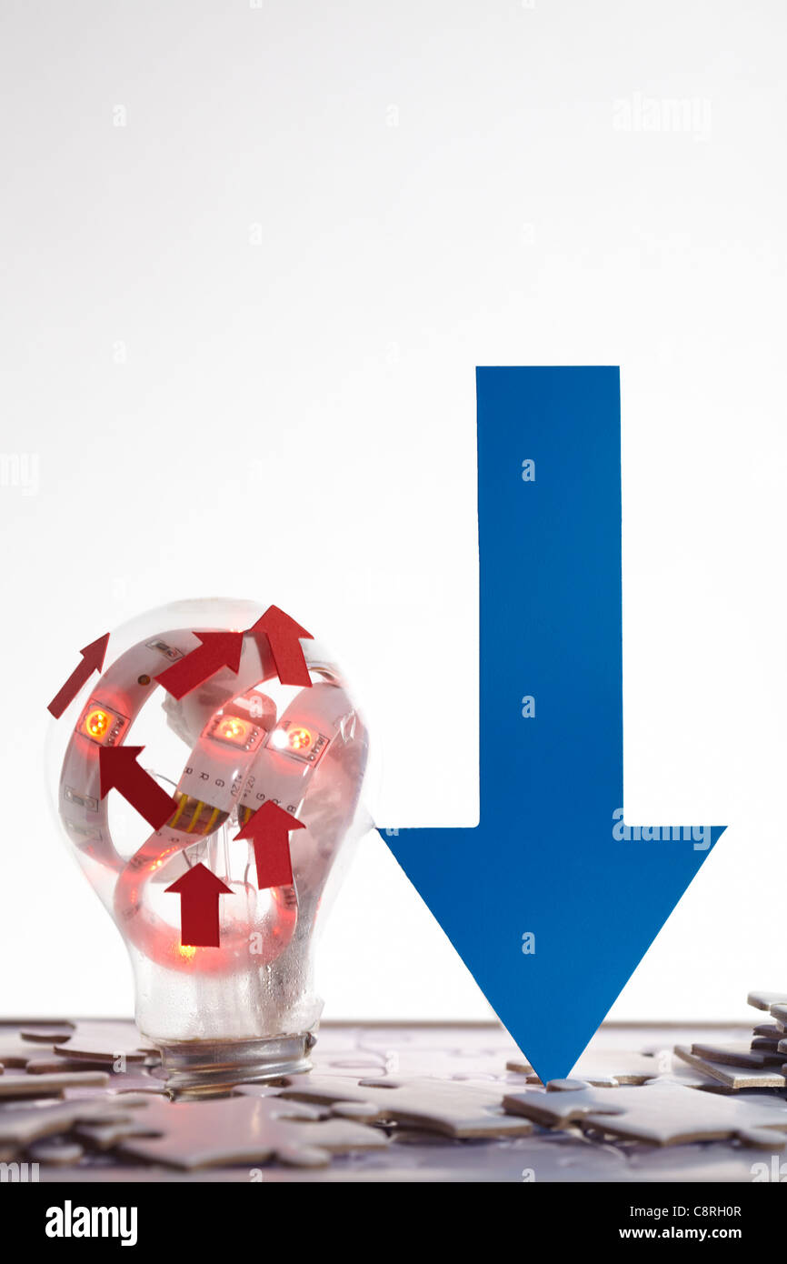 Down arrow hi-res stock photography and images - Alamy