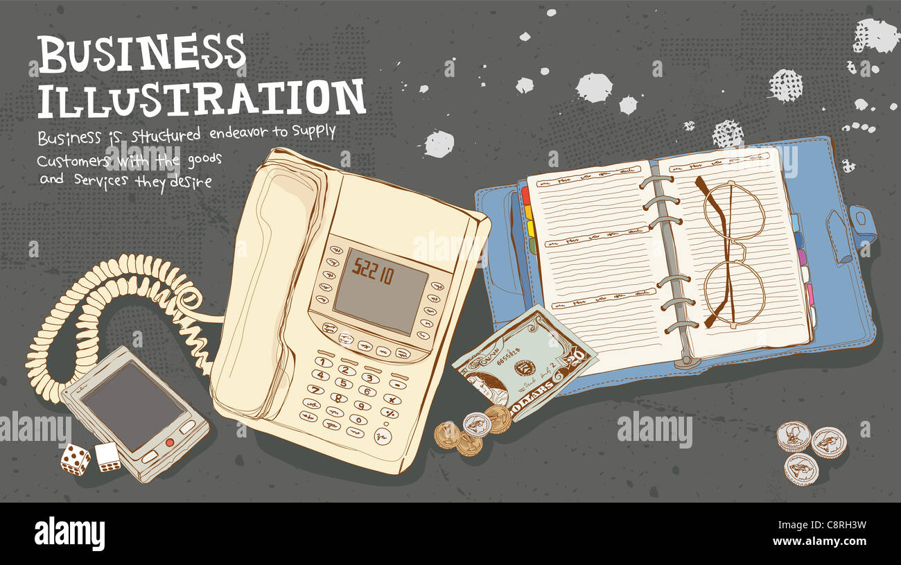 Illustration of communication concept Stock Photo - Alamy