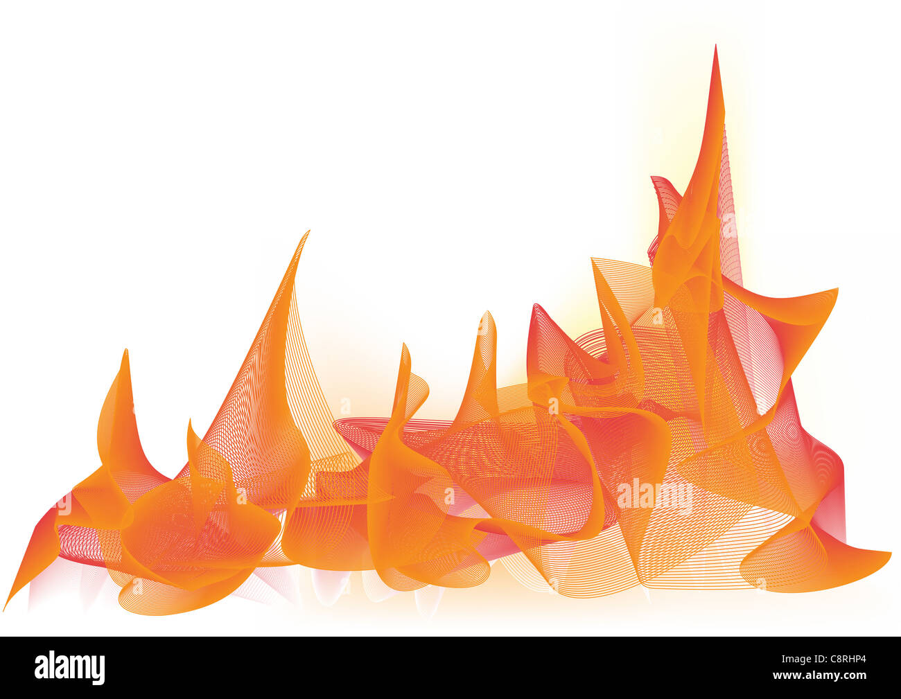 Abstract energy fire lines Cut Out Stock Images & Pictures - Alamy