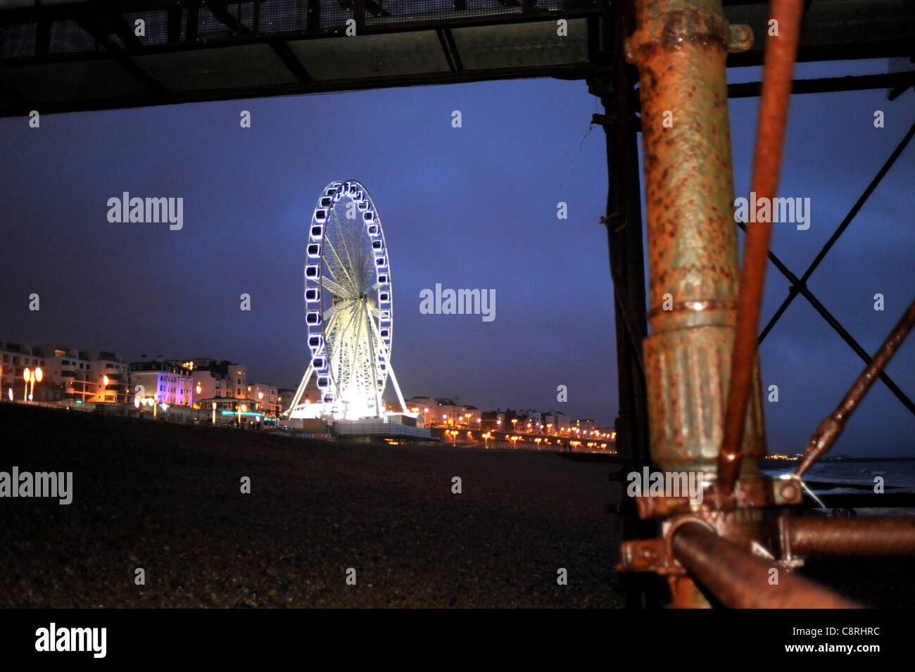Brighton's new seafront attraction The Wheel of Excellence lit up at ...