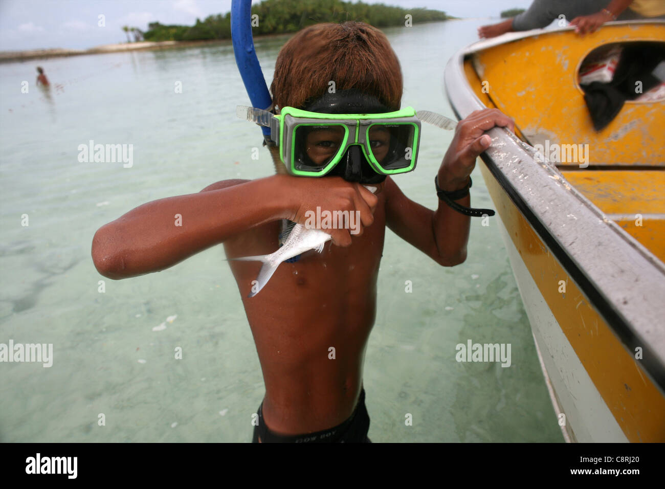 fishing in Tuvalu Stock Photo - Alamy