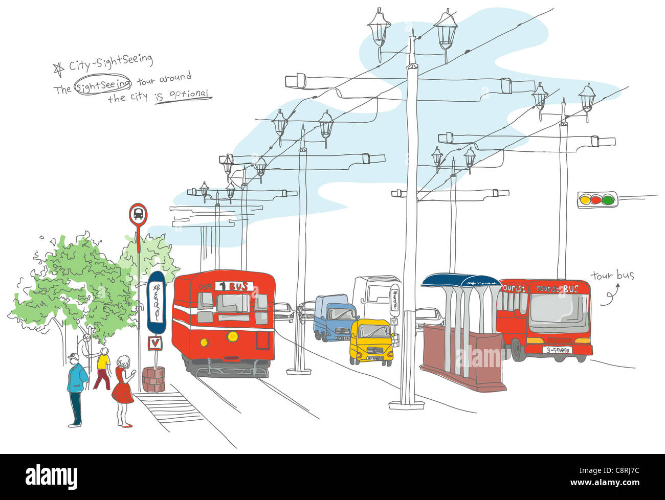 City tour horizontal Cut Out Stock Images & Pictures - Alamy