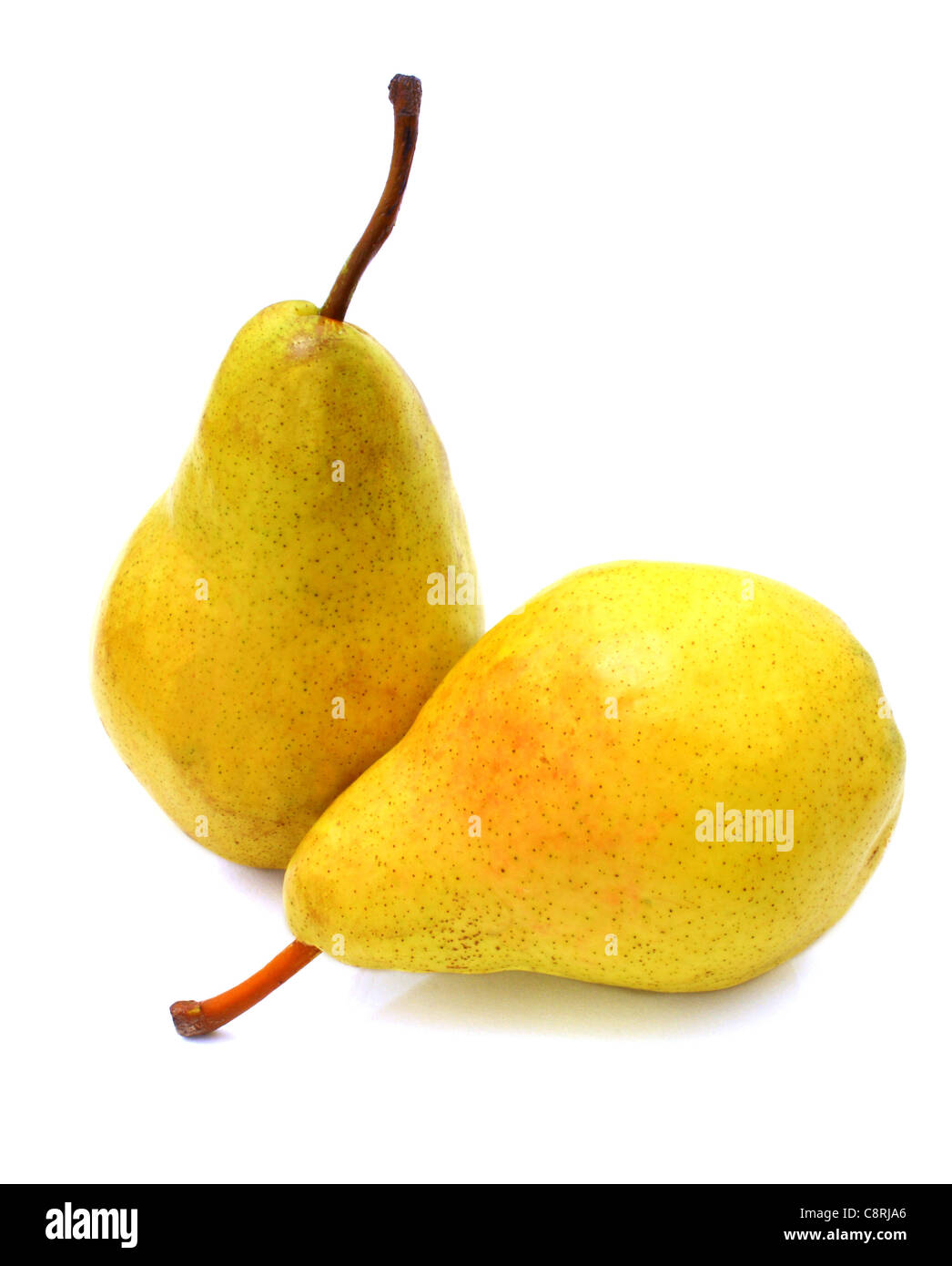Ripe pears.Objects are isolated on a white background Stock Photo - Alamy