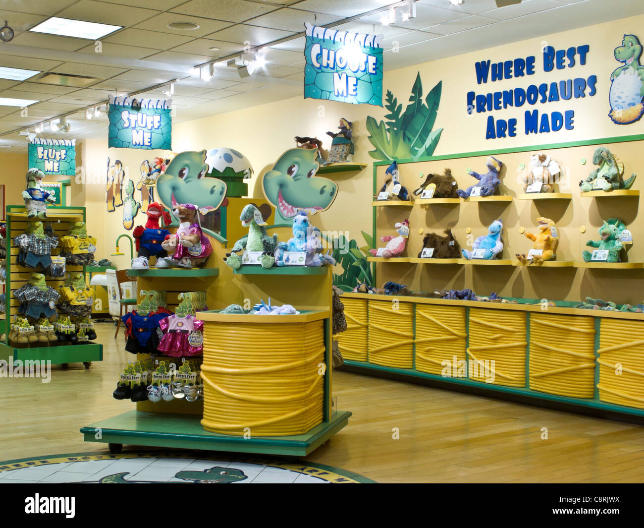 Build-A-Bear Workshop Interior, Friendasaurs Area Fifth Avenue, NYC ...