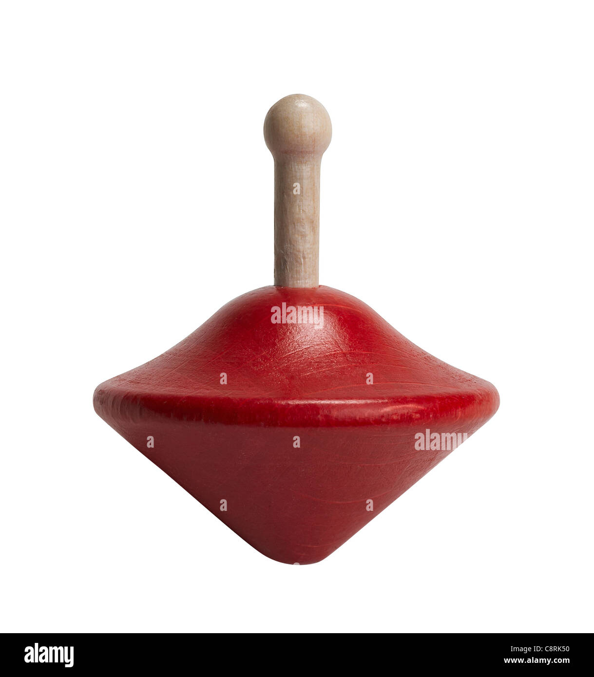 Red tp toy on white background Stock Photo - Alamy