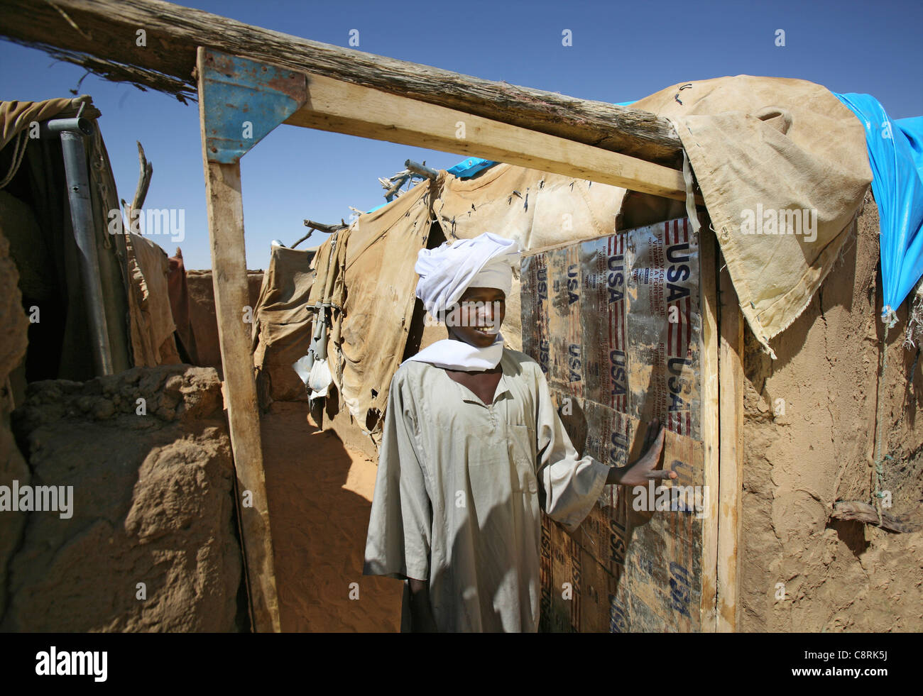 house in a refugeecamp in Chad Stock Photo - Alamy