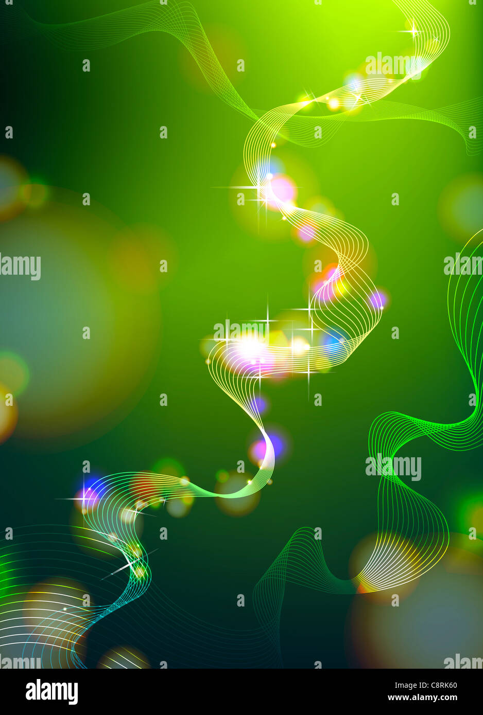 Illustration of wave pattern Stock Photo - Alamy