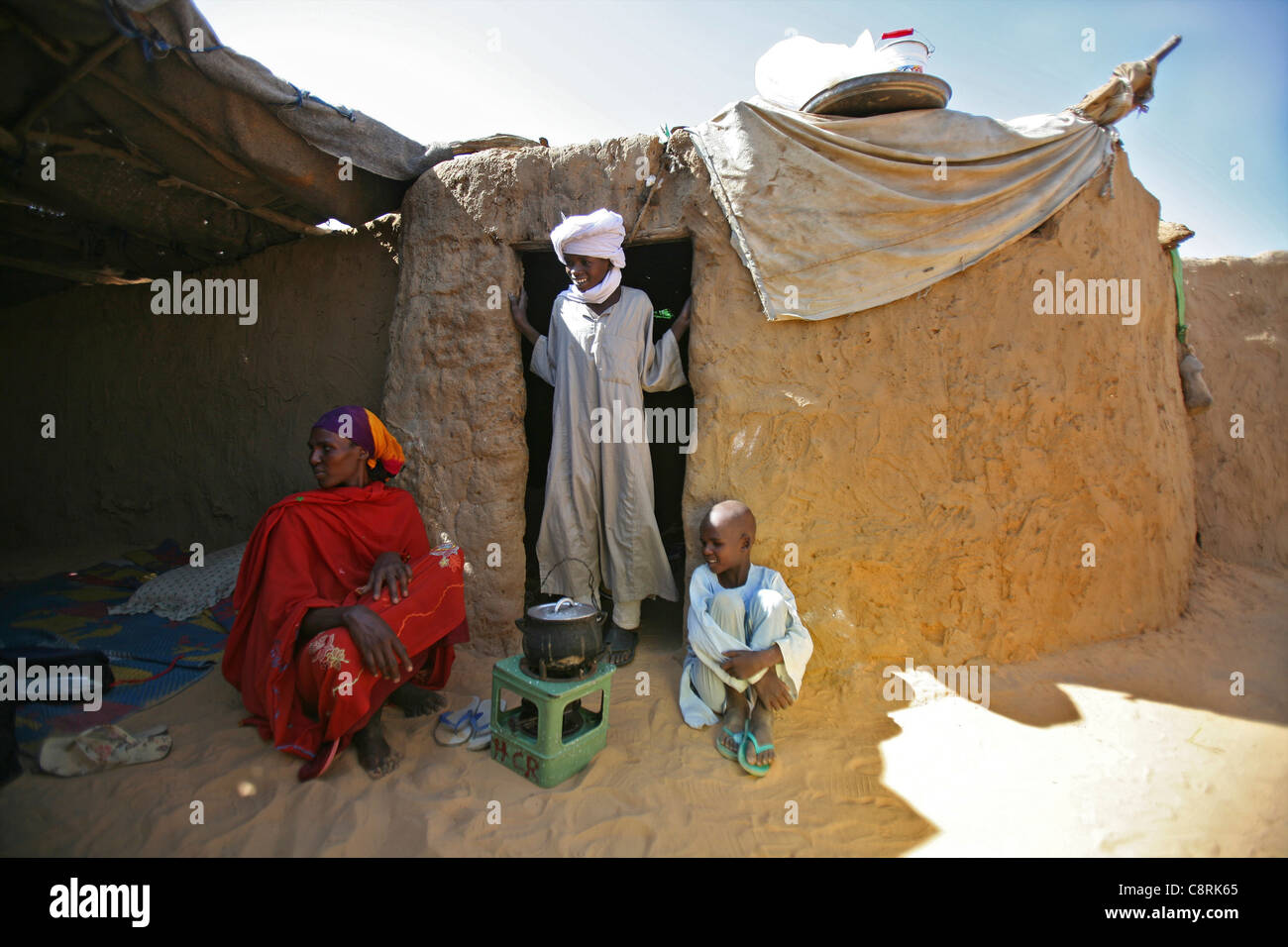 house in a refugeecamp in Chad Stock Photo - Alamy
