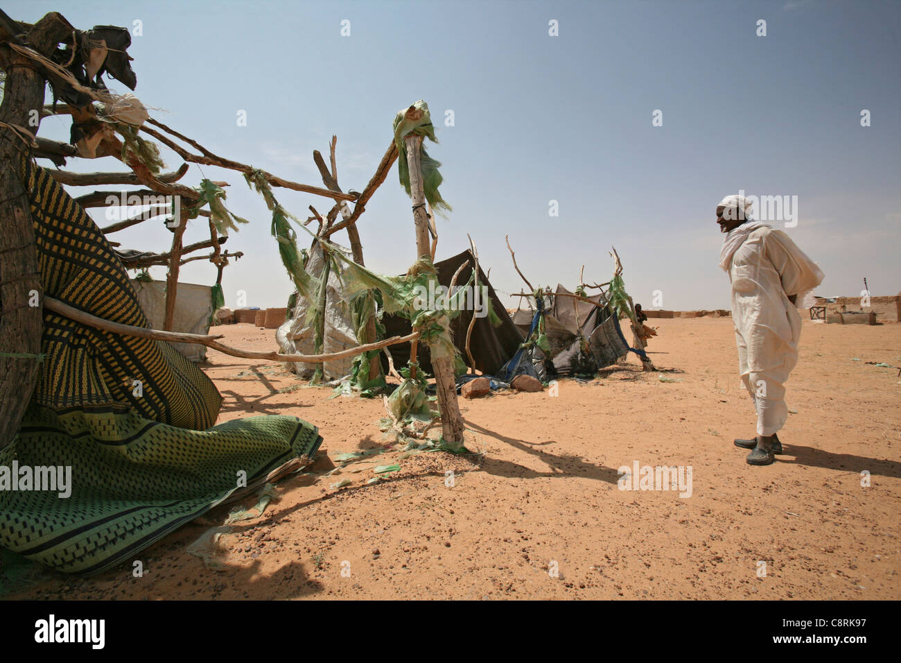 house in a refugeecamp in Chad Stock Photo - Alamy