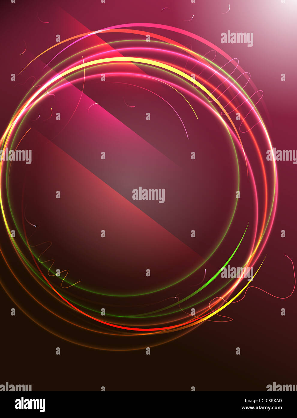 Illustration of multi colored circle Stock Photo - Alamy