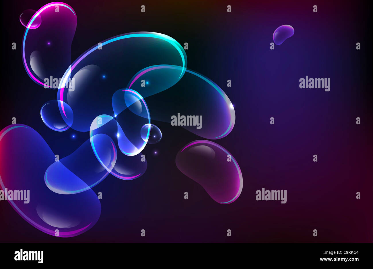 Abstract image of shiny bubbles Stock Photo - Alamy