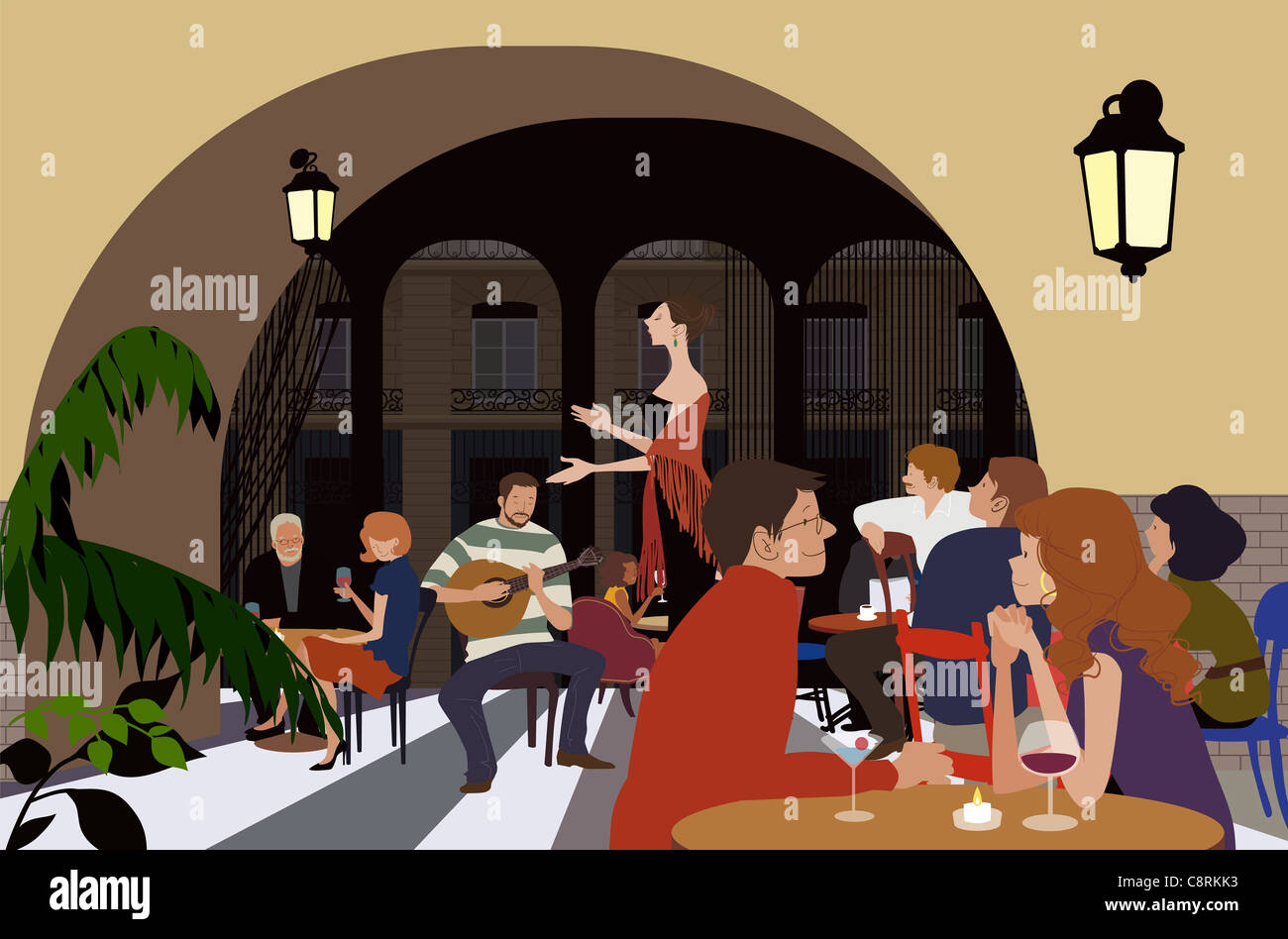People At Restaurant Stock Photo - Alamy