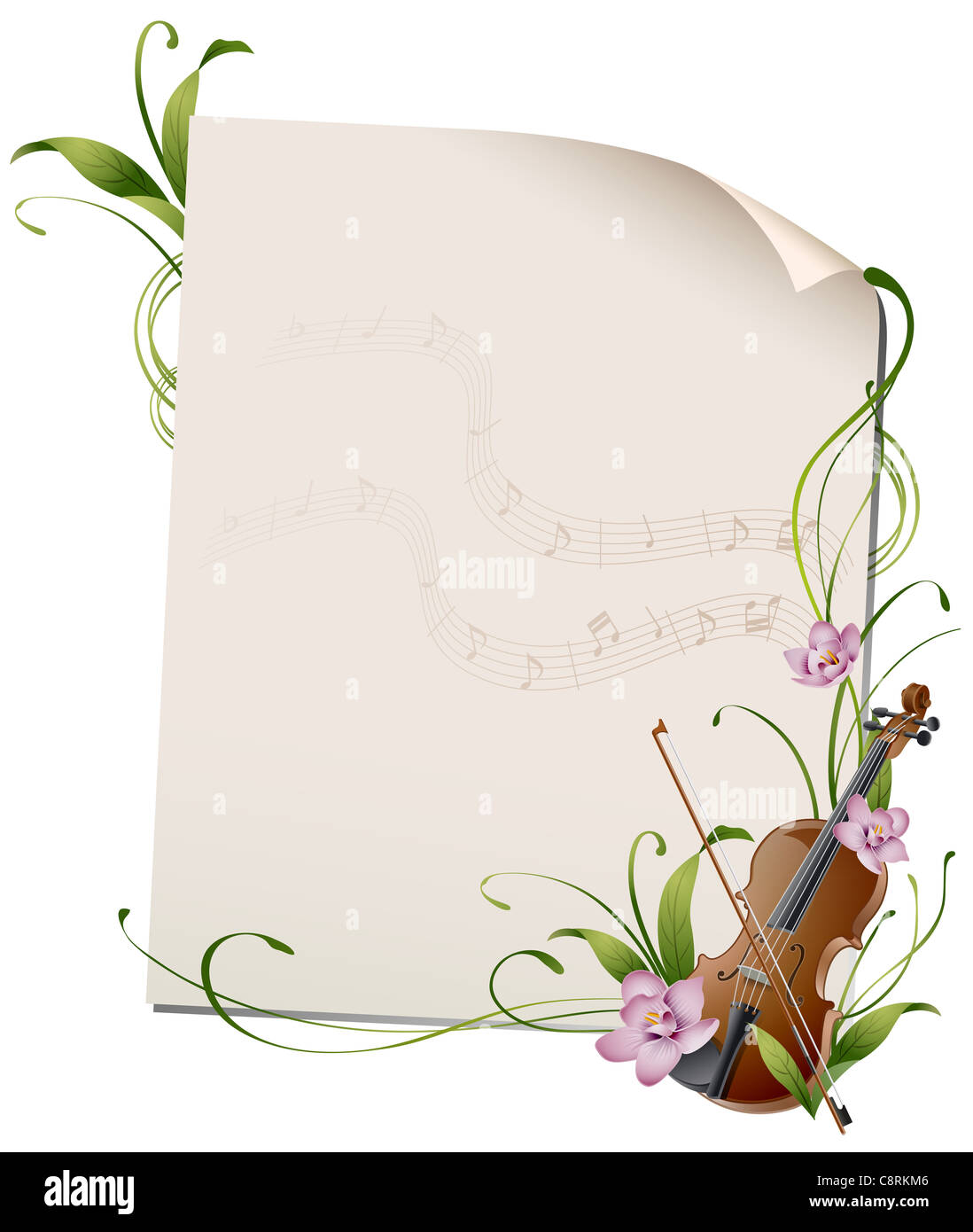 Musical notes cut out hi-res stock photography and images - Alamy