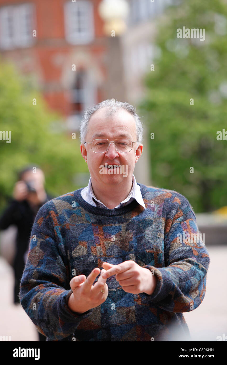John Hemming MP talking at a demonstration in Victoria Square in ...