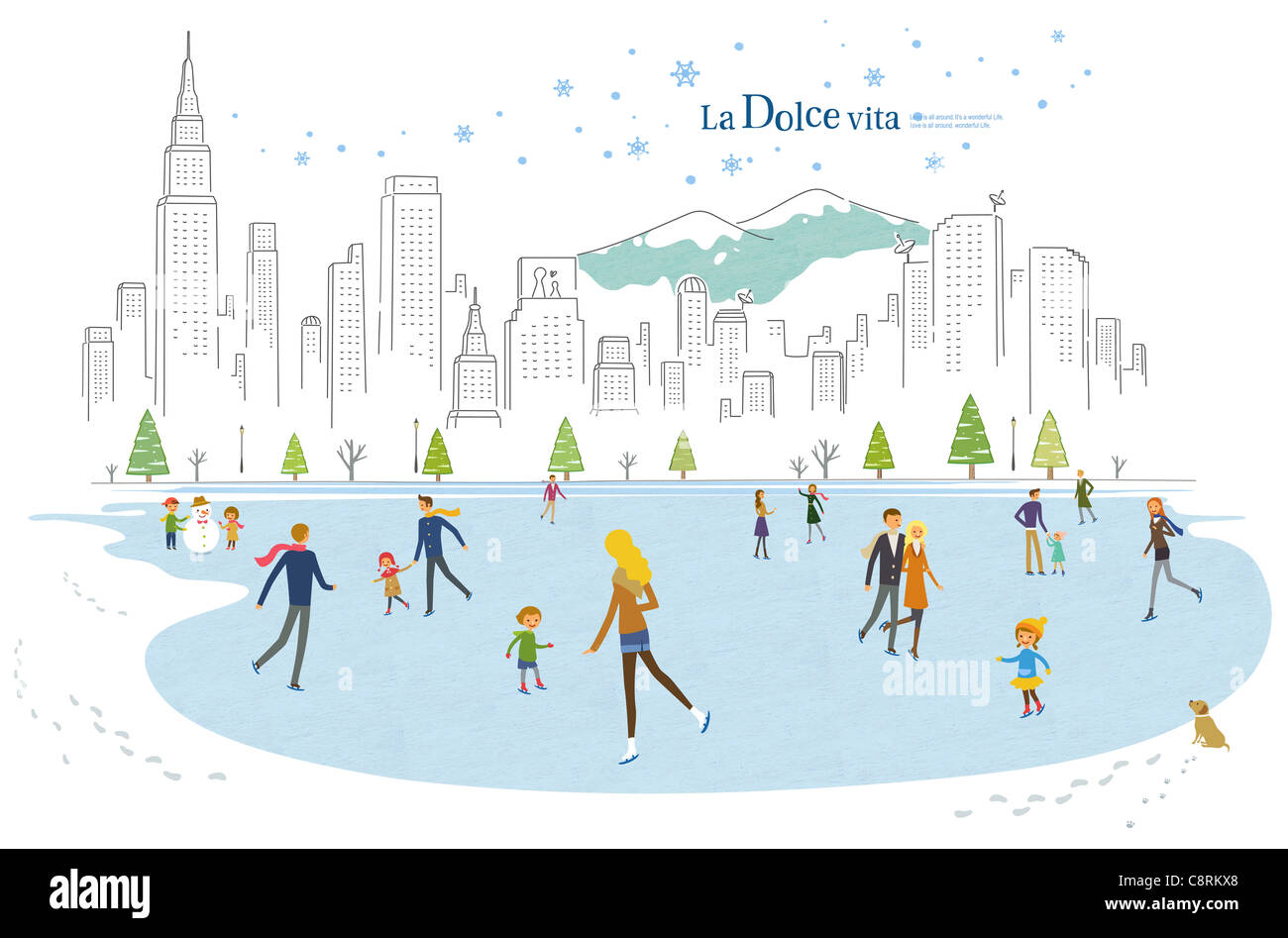 Frozen ice snow on Cut Out Stock Images & Pictures - Alamy