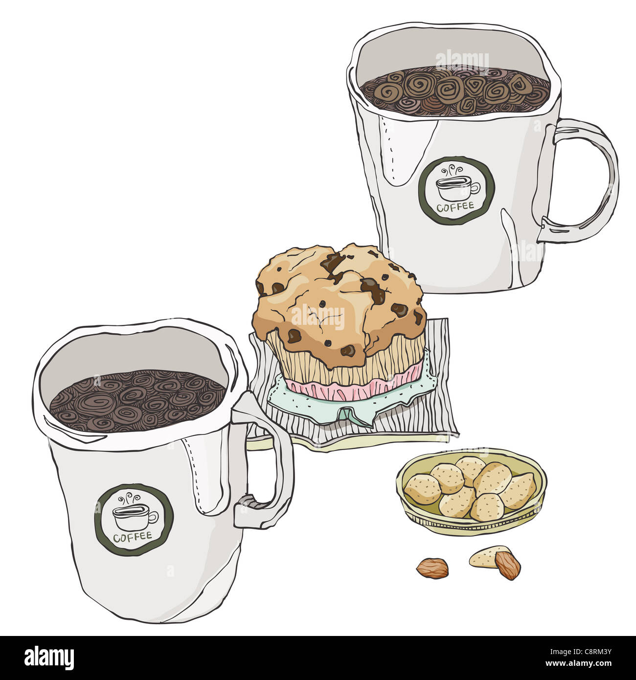 No coffee cup line Cut Out Stock Images & Pictures - Alamy