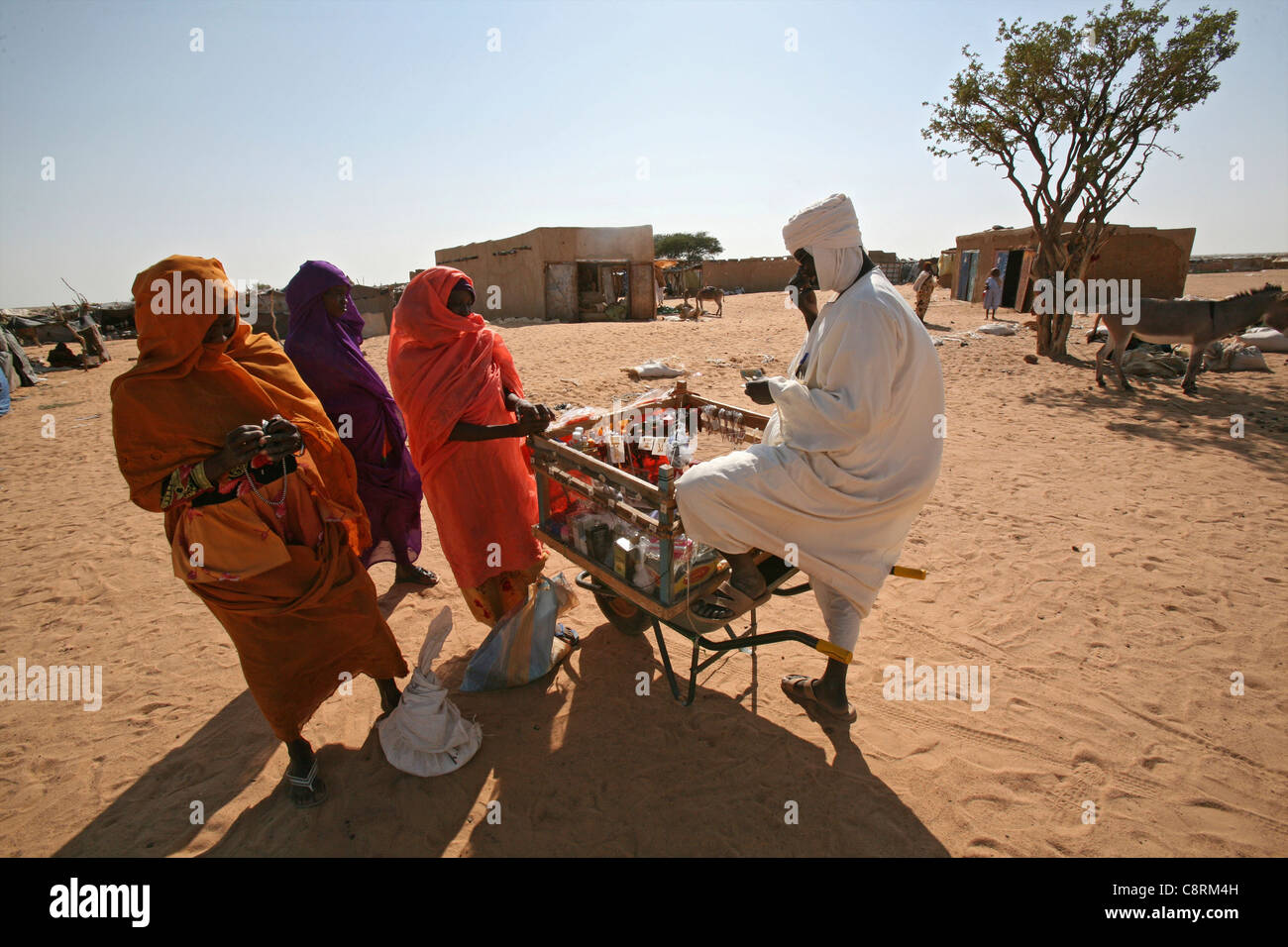 market in a refugees camp in Chad Stock Photo - Alamy
