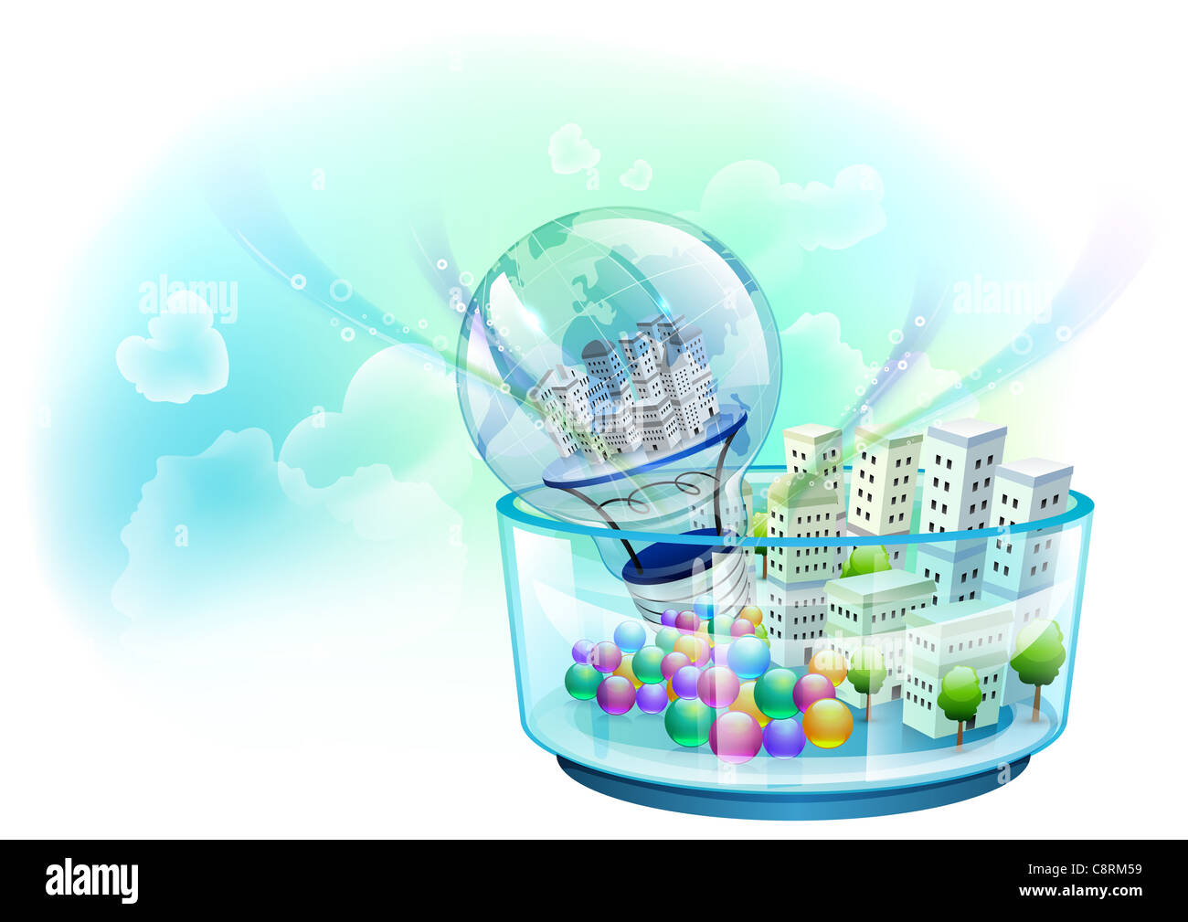 Exterior light colored building Cut Out Stock Images & Pictures - Alamy