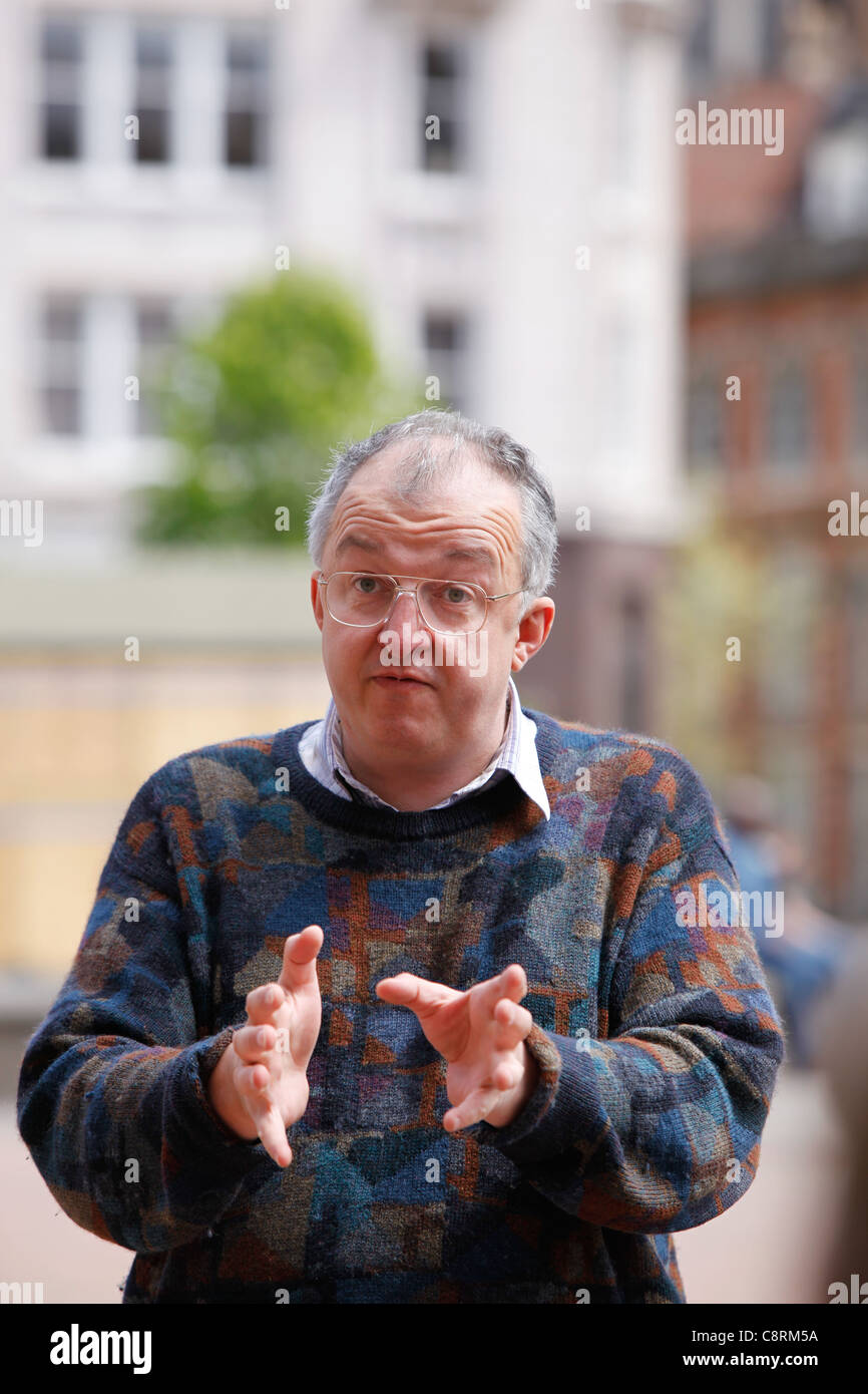 John Hemming MP talking at a demonstration in Victoria Square in ...