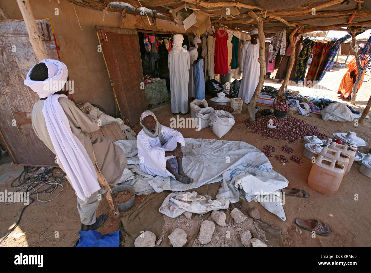 market in a refugees camp in Chad Stock Photo - Alamy