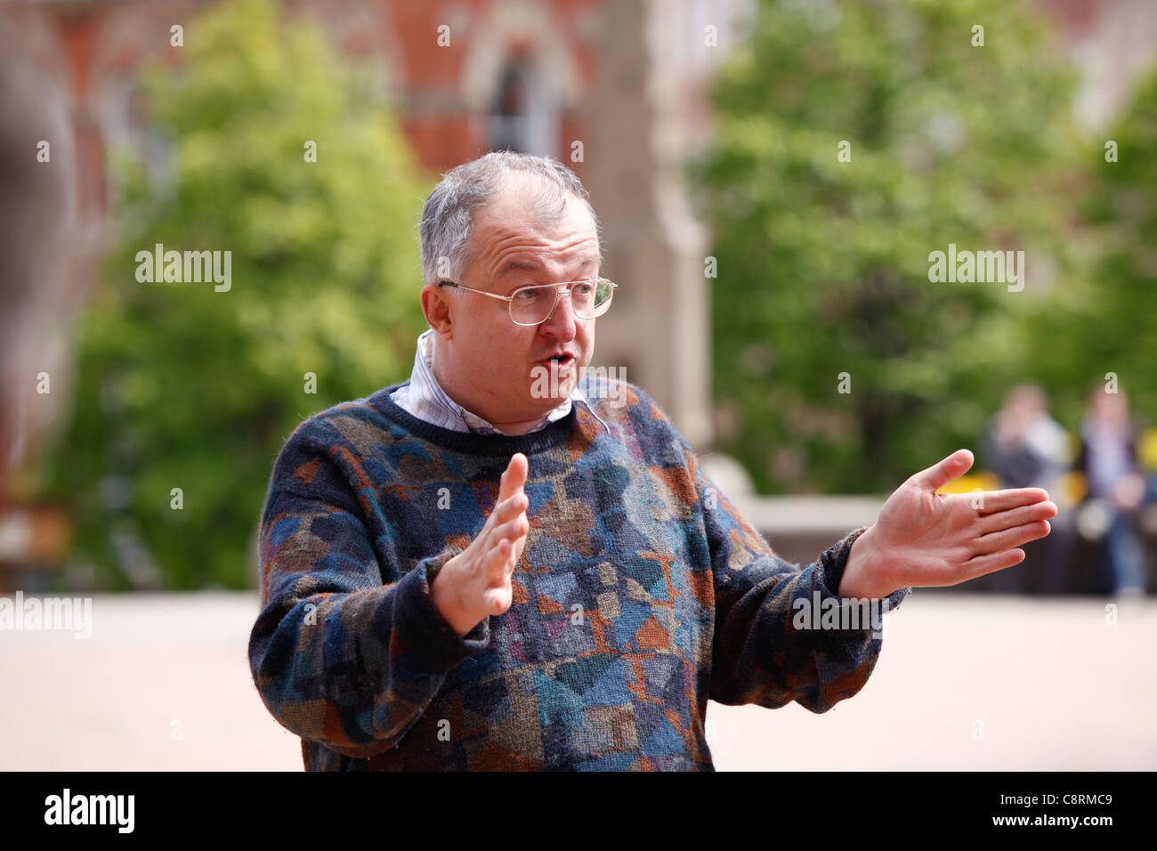 John Hemming MP talking at a demonstration in Victoria Square in ...